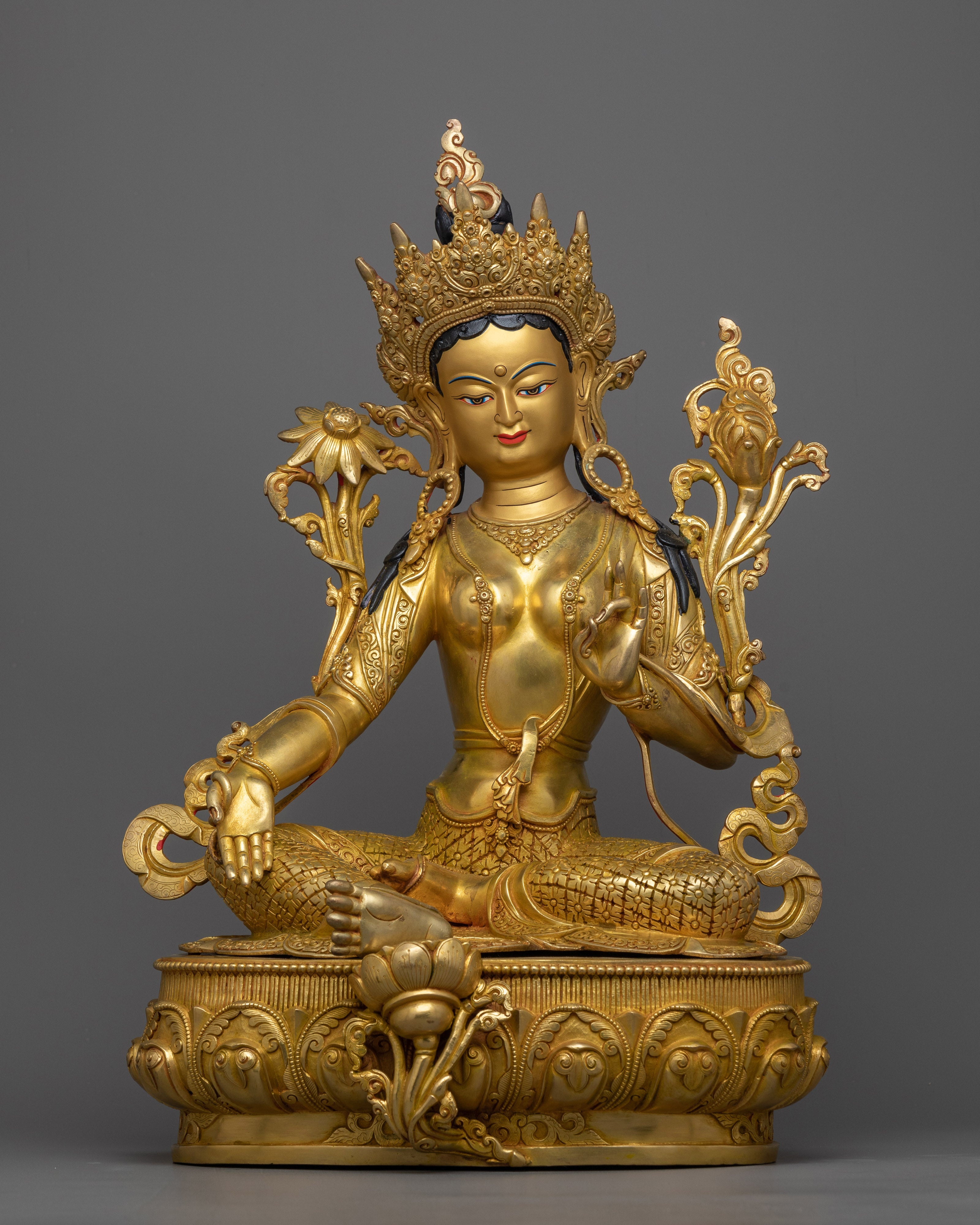 Ma Green Tara Statuette | Beacon of Compassion and Environmental Guard
