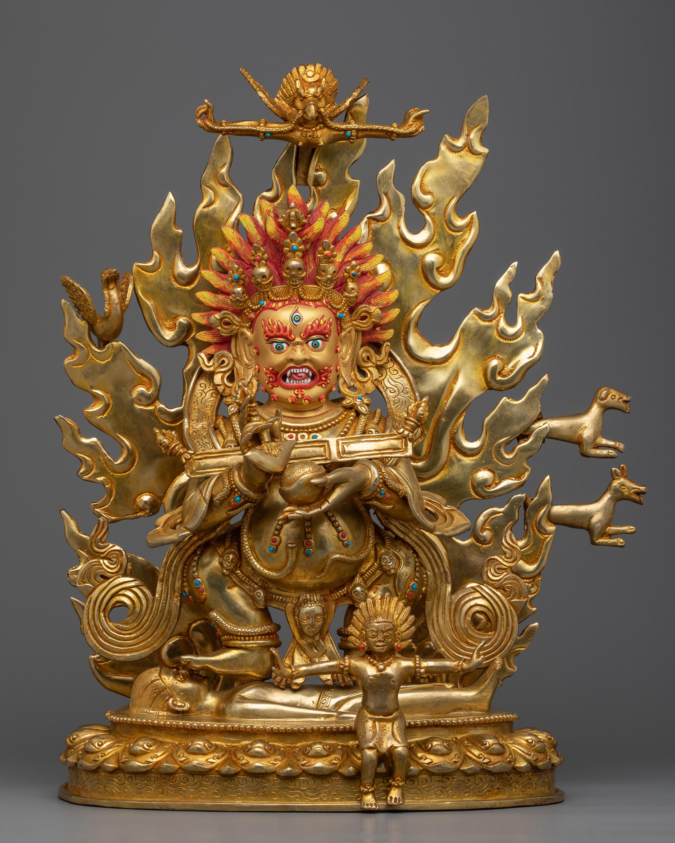 Sakya Mahakala Tibetan Buddha Statue | Elevate Your Space with our Scu