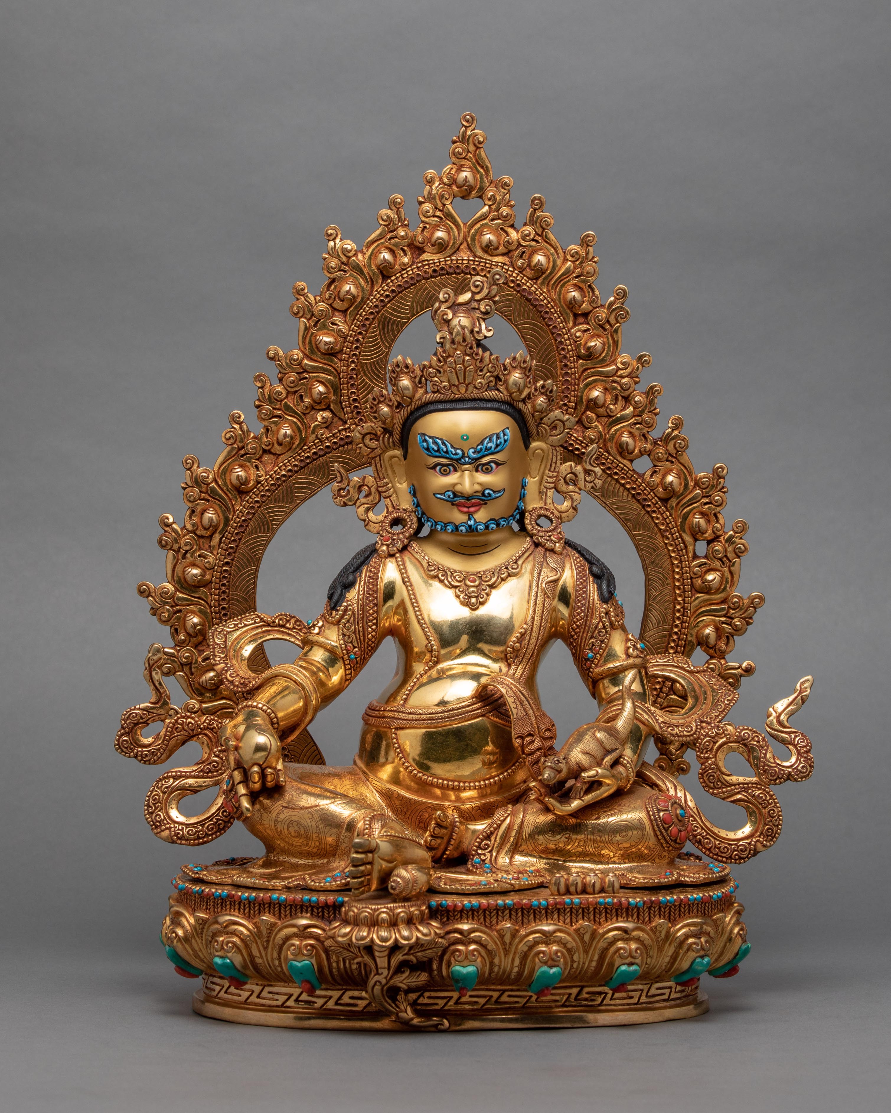 Jambala Statue | Hand-Carved Dzhambala Statue | Tibetan Buddhist Wealt
